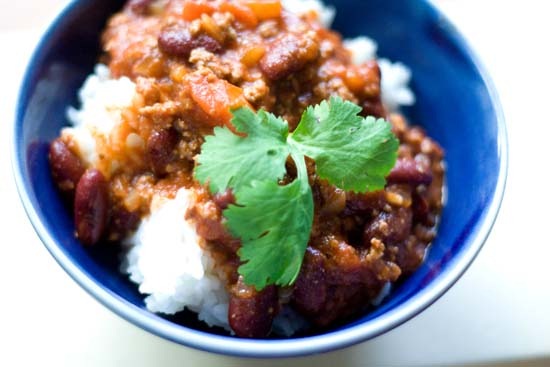 The Little Foodie: you don’t need this recipe to cook chili and rice